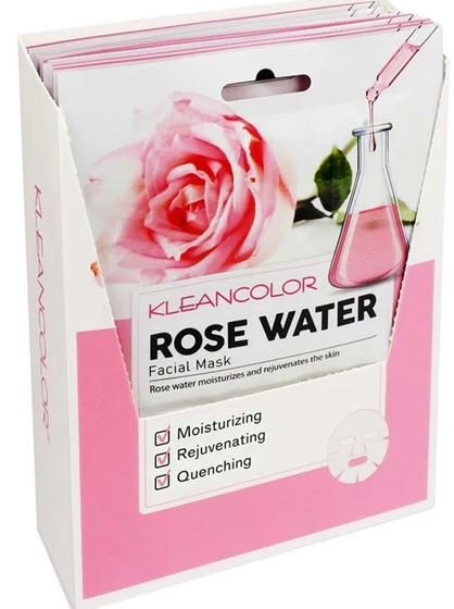 48 Klean Color Rose Water Facial Masks