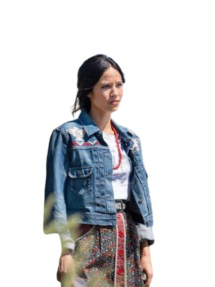 Yellowstone Monica Dutton Denim Jacket Outfit