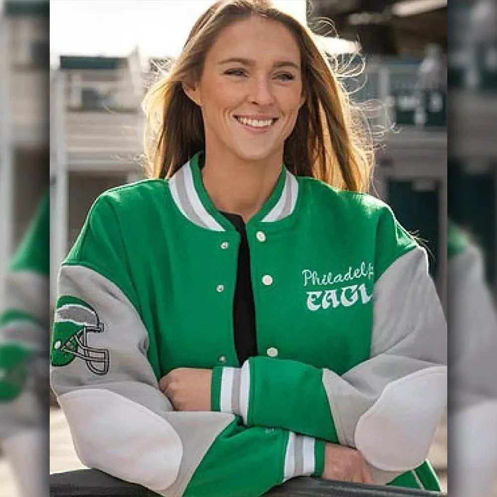 90s Eagles Letterman Jacket
