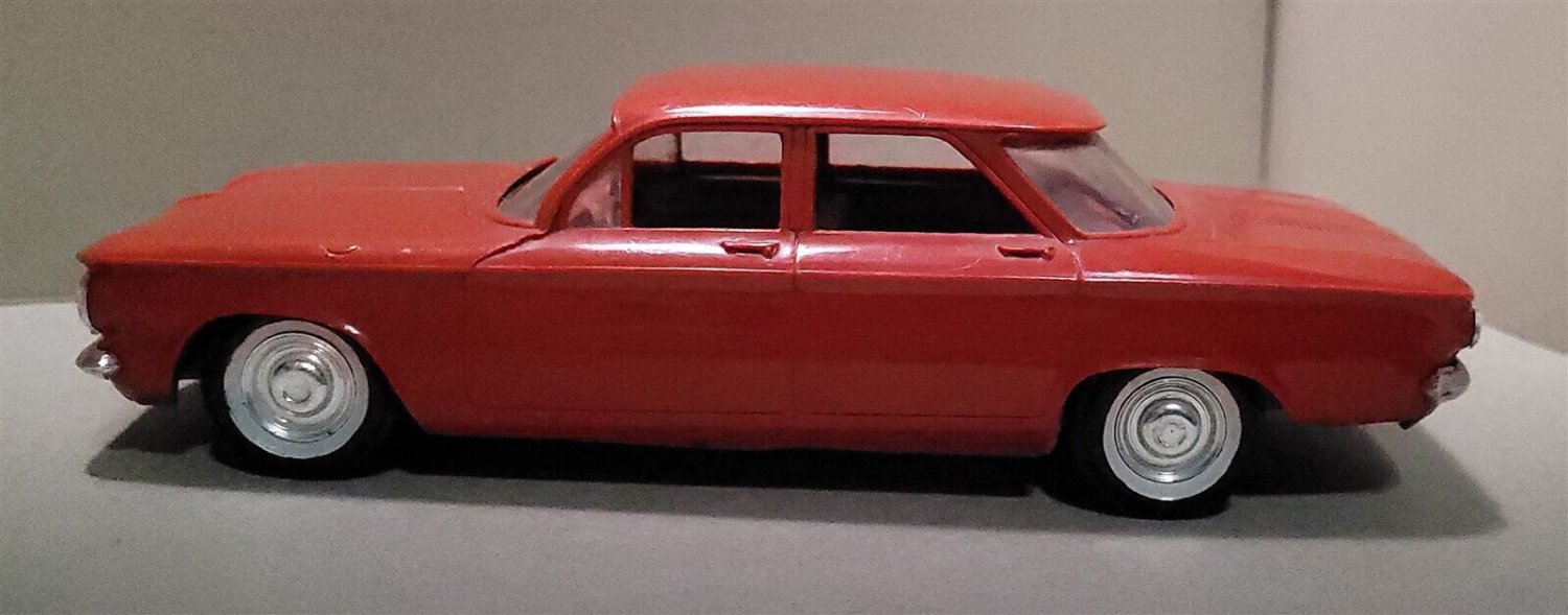 1961 Chevrolet Corvair Promo Model Chevy Dealer Promotional Red