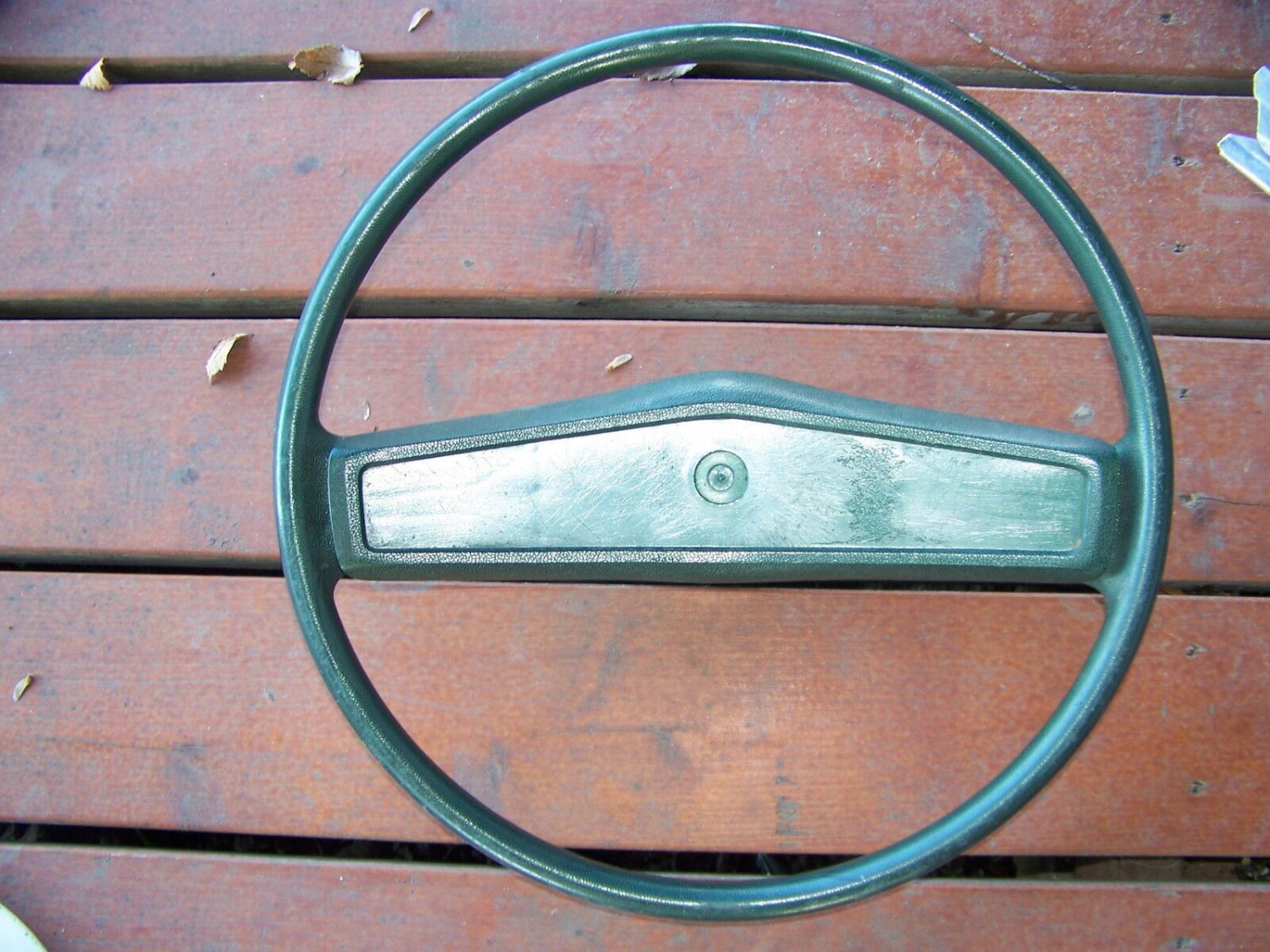 1975 DODGE VAN STEERING WHEEL OEM GREEN #2961241