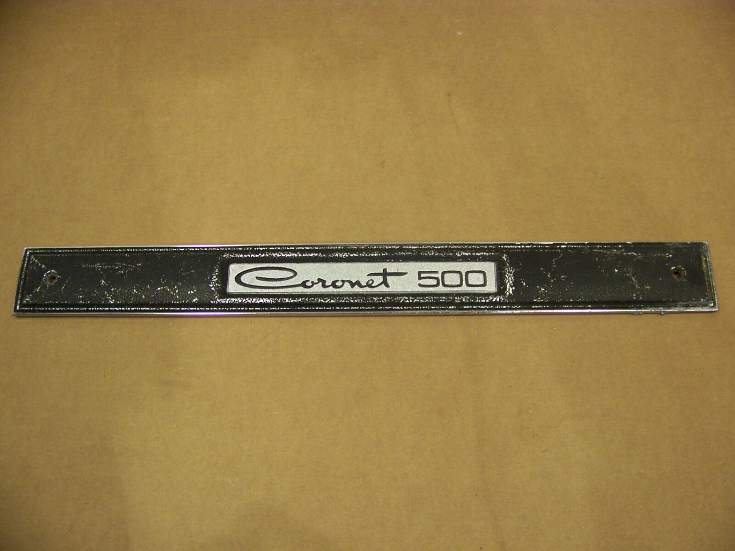 1968 Dodge Coronet 500 Interior Door Panel Emblem #2861184