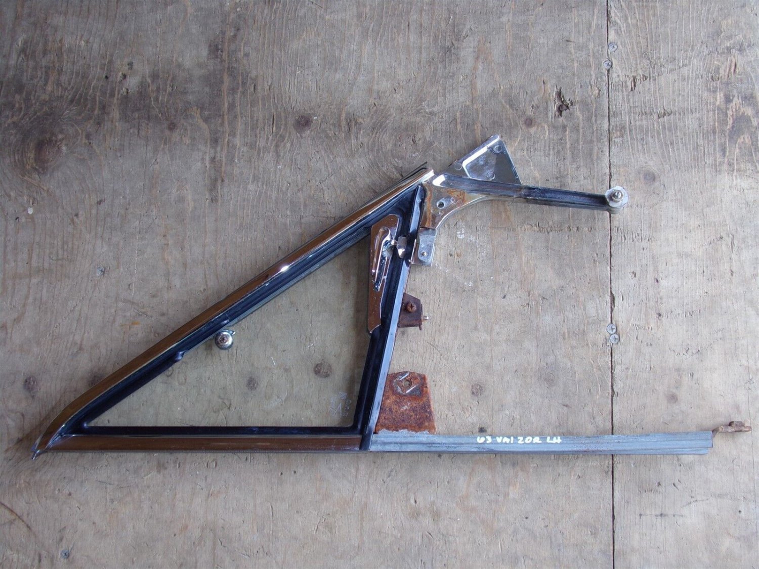 1963 Plymouth Valiant 2D LH Wing Wind Window OEM