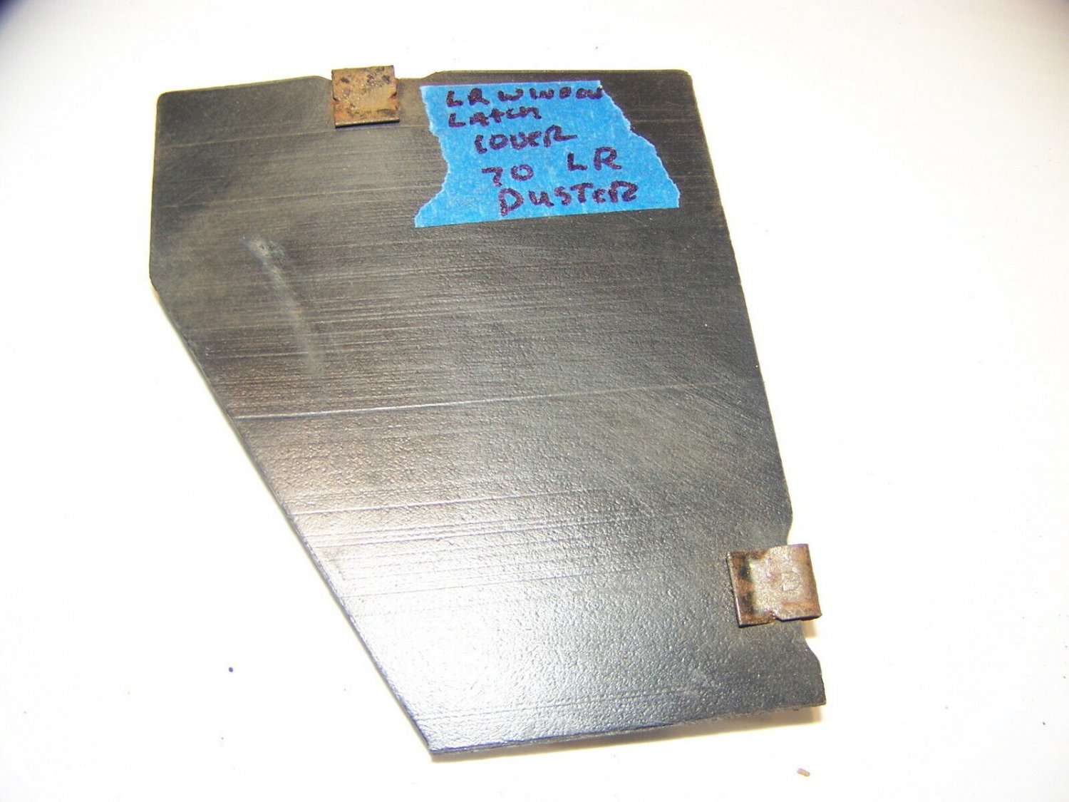 1970 PLYMOUTH DUSTER LH REAR WINDOW LATCH COVER OEM BLACK