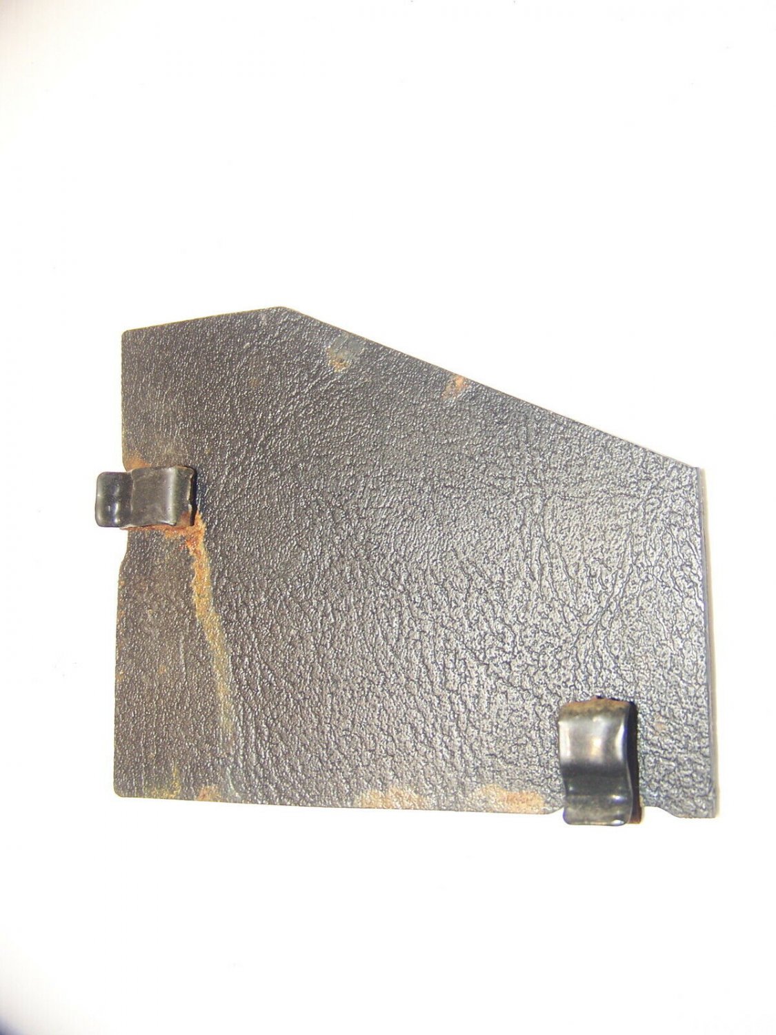 1970 PLYMOUTH DUSTER LH REAR WINDOW LATCH COVER OEM BLACK