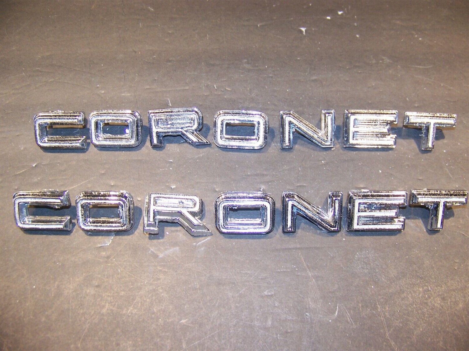 1968 DODGE CORONET QUARTER PANEL EMBLEMS OEM #2840622 2840619 2840623 ...