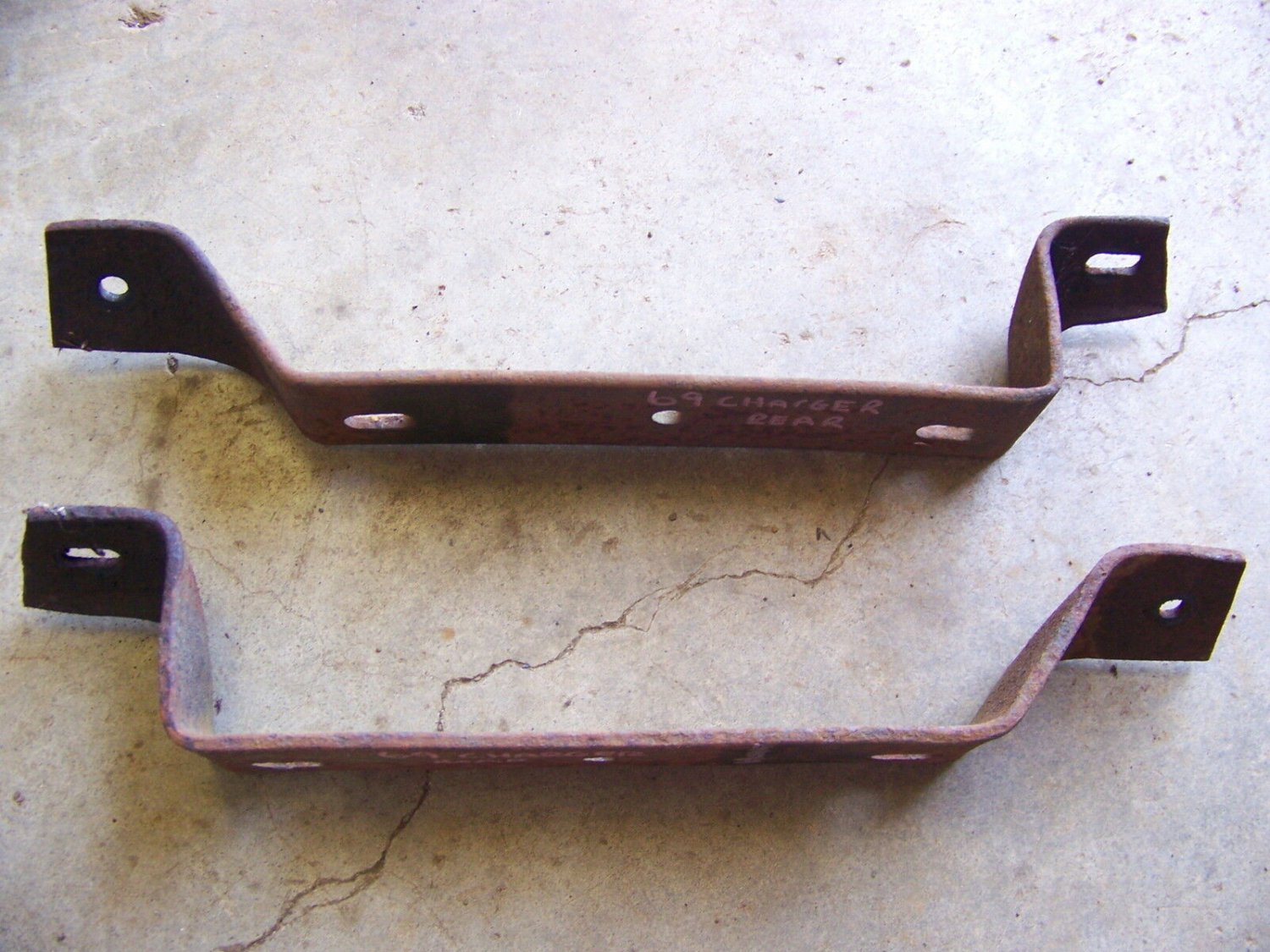 1968 69 DODGE CHARGER REAR BUMPER BRACKETS
