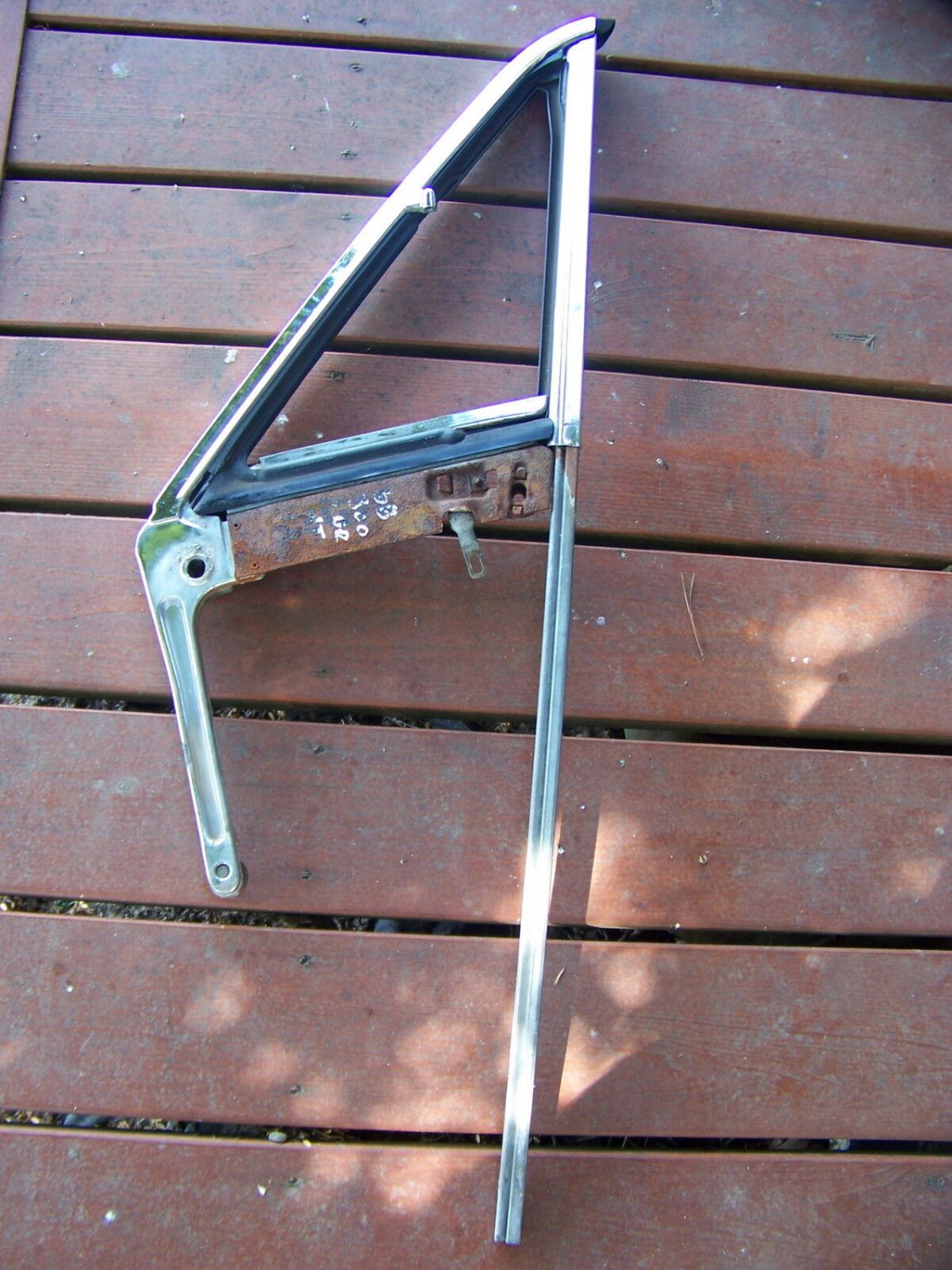 1968 CHRYSLER 300 2D HARDTOP LH WING WINDOW FRAME OEM
