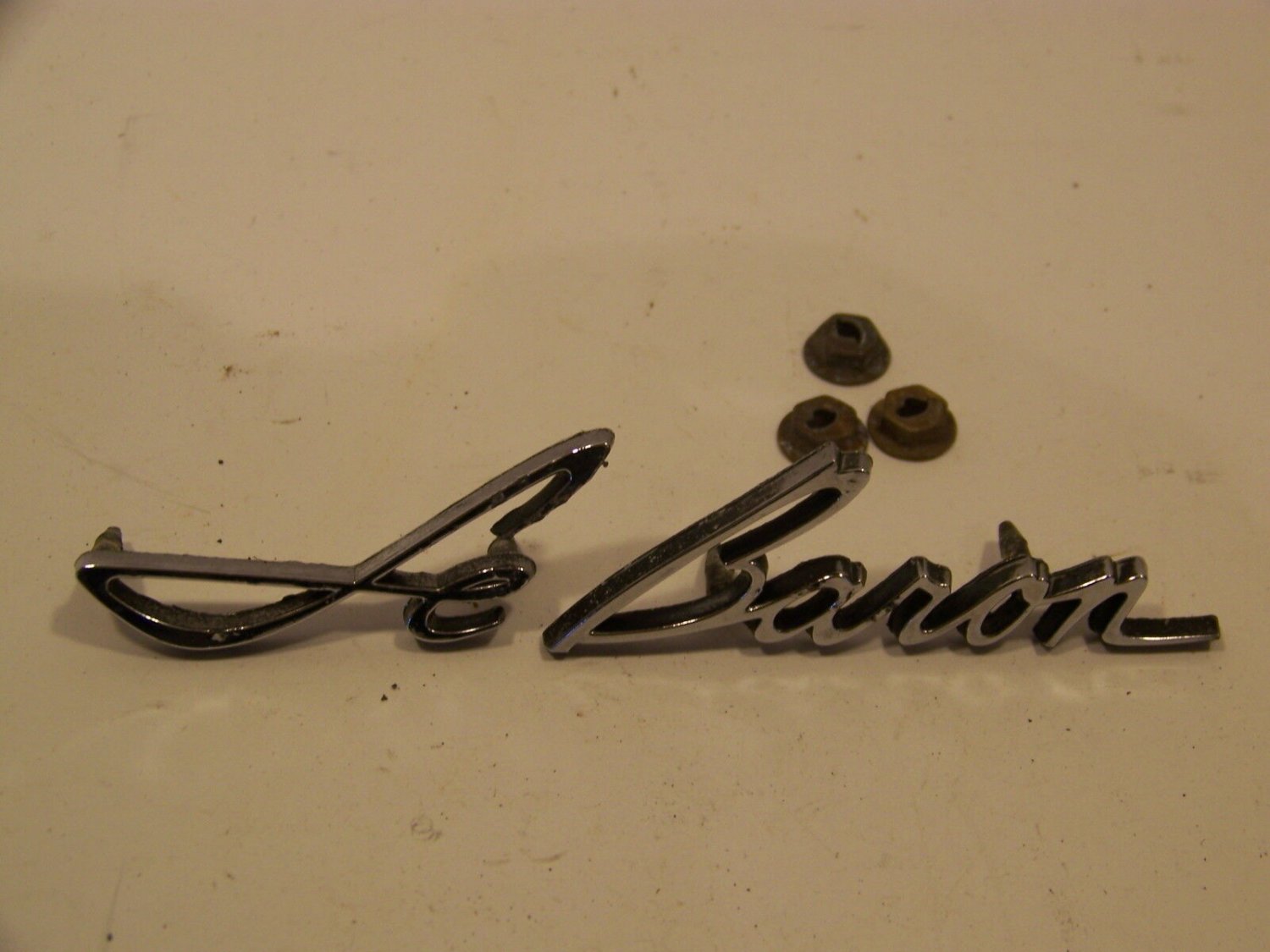 1967 CHRYSLER IMPERIAL LEBARON SCRIPT EMBLEMS OEM