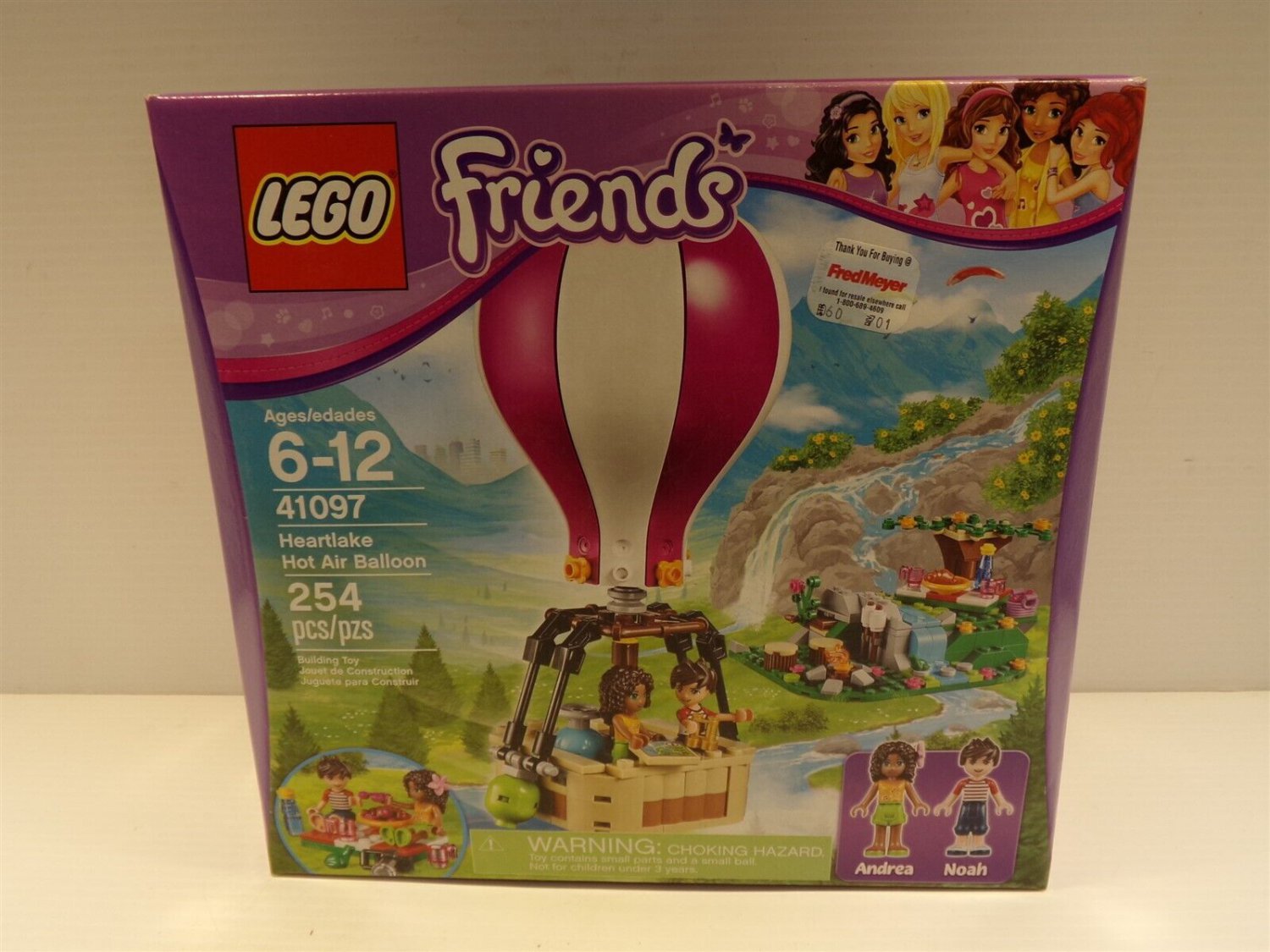 Lego Friends Heartlake Hot Air Balloon Building Toy NIB Kids 6 - 12 41097