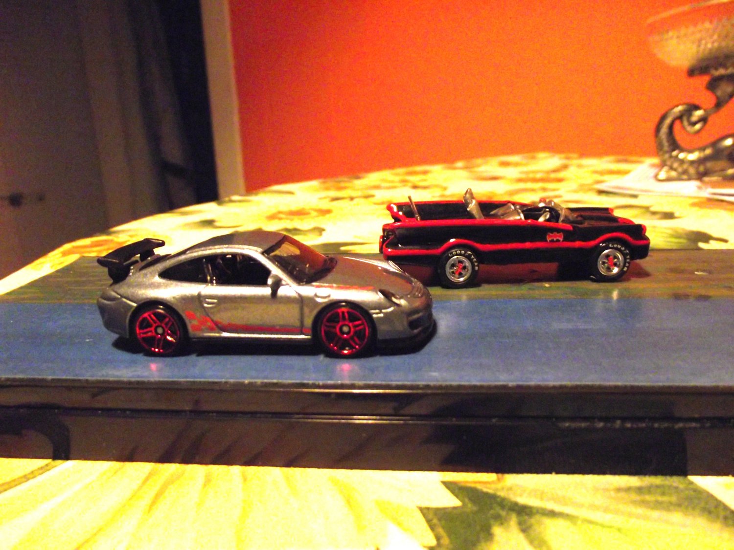 Hotwheels Hot wheels Silver Porsche 911 1:64 Race Car Batmans other ride?