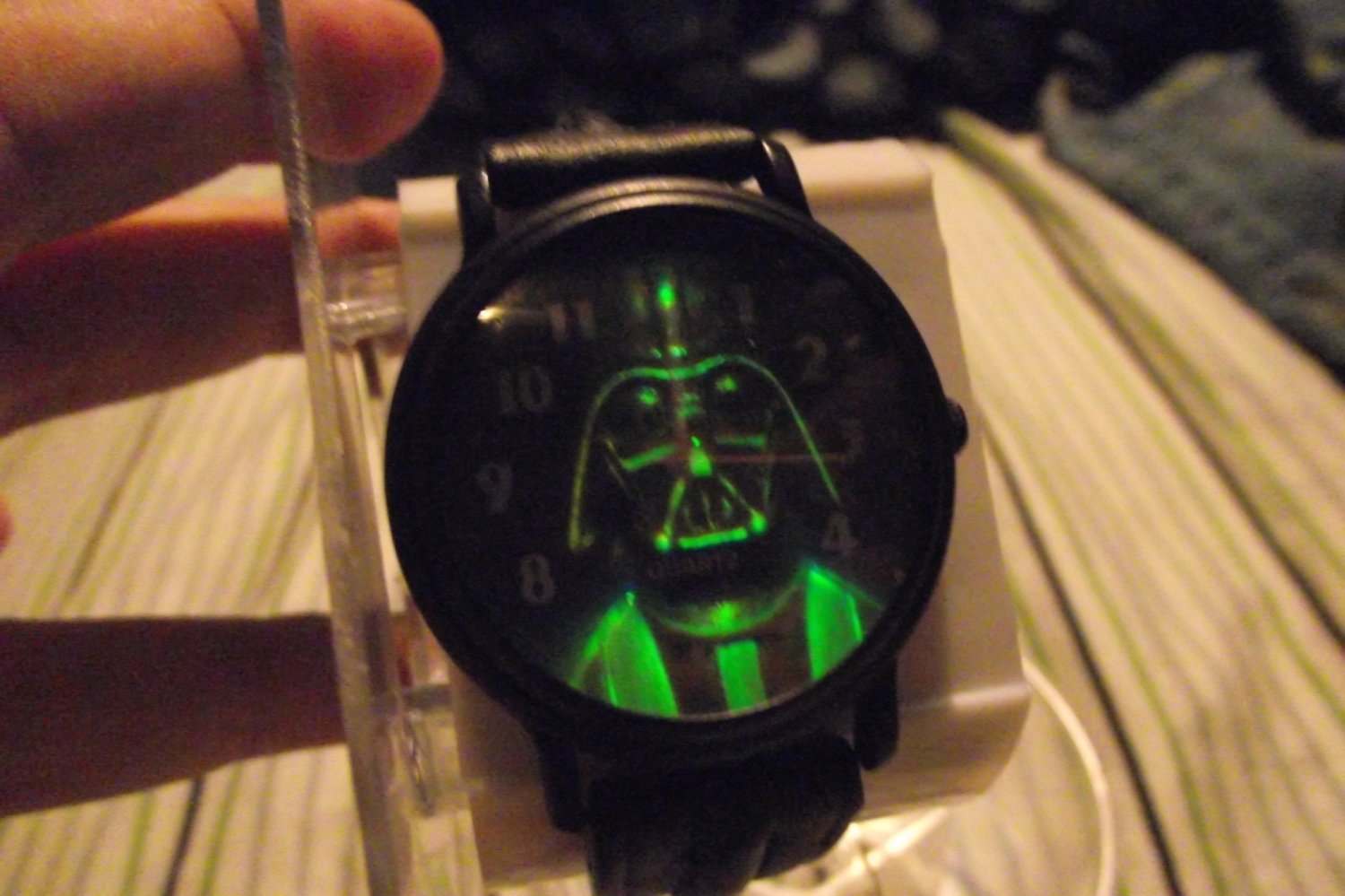 Star Wars Darth Vader 3D HTF Metal Case Watch With Leather Band Version