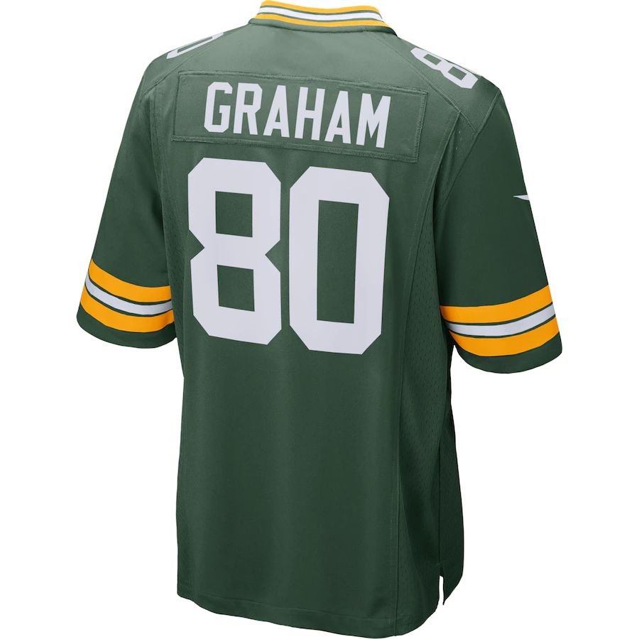 GB.Packers #80 Jimmy Graham Green Game Jersey Stitched American ...