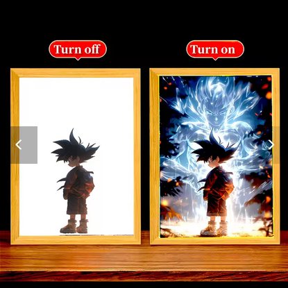 Anime Figure Light Painting Photo Frame Dragon Ball