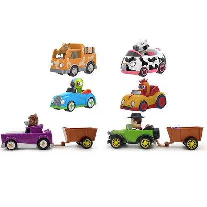 La Granja De Zenon Kids Toy Car Bartolito Car Pull Back Car Toys Inertia