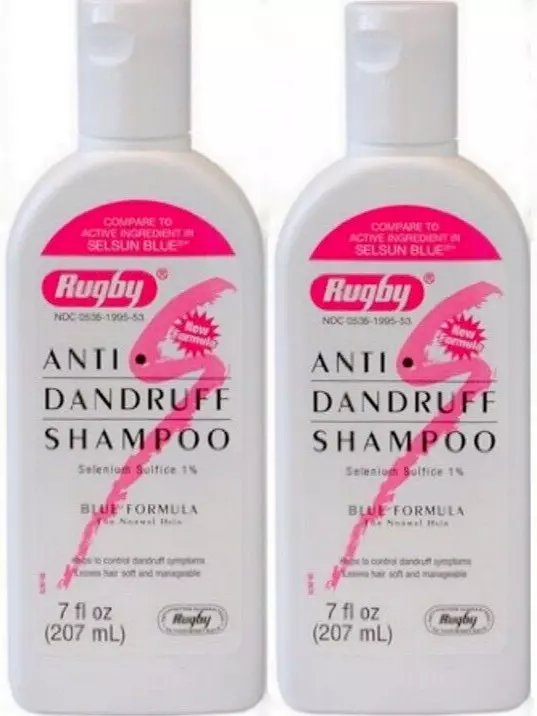Rugby Selenium Sulfide 1% ANTI DANDRUFF SHAMPOO 7 oz ( 2 pack ) __