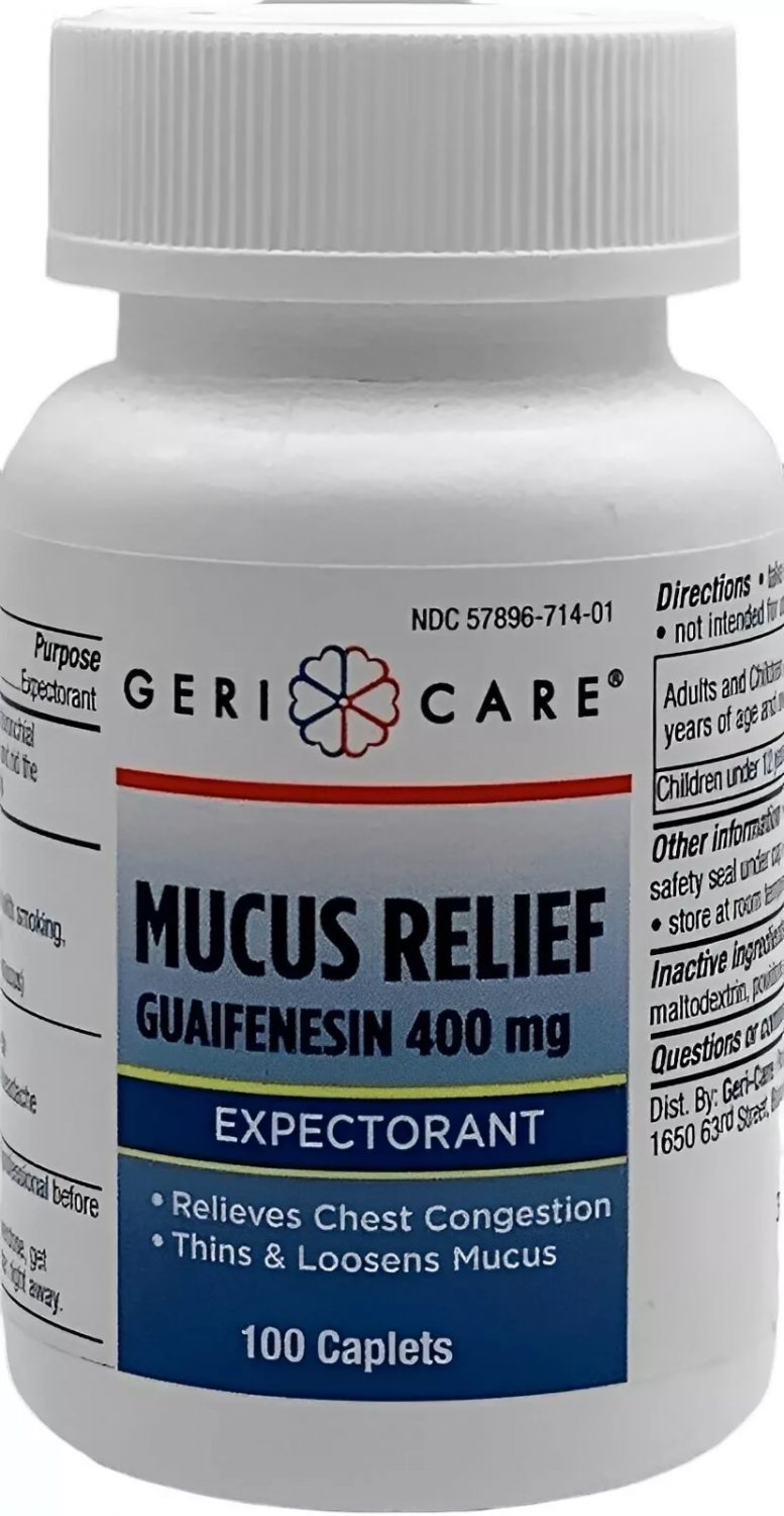 Gericare MUCUS Relief CAPLETS 400mg 100 ct