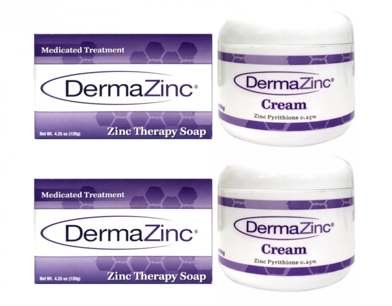 DermaZinc Zinc Therapy Soap & Cream Kit, Pack of 2