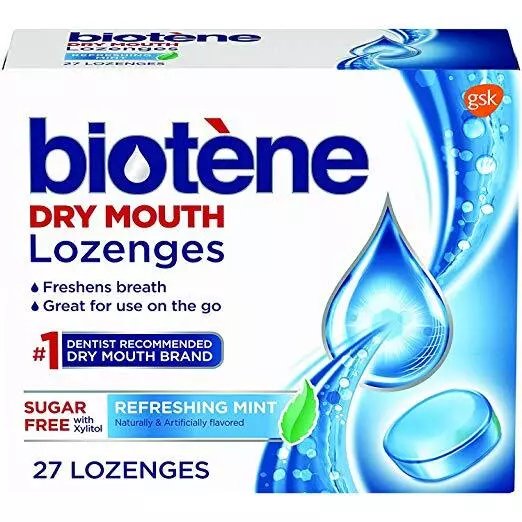 Biotene Dry Mouth Lozenges For Fresh Breath Refreshing Mint 27 Ct Each