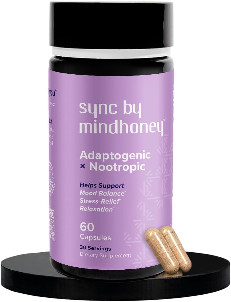 MINDHONEY | SYNC 60 Count, Premium All-in-One Adaptogenic Supplement