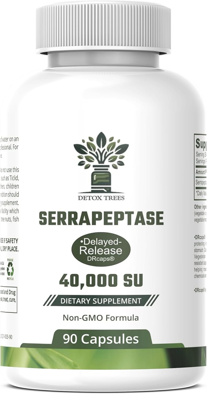 Serrapeptase Supplement - All-Natural, Non-GMO, Gluten Free ...