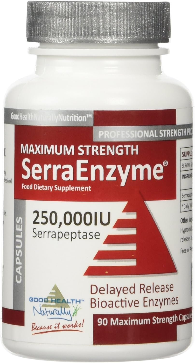 Serra Enzyme Serrapeptase Supplement - Clear Lungs and Sinuses ...