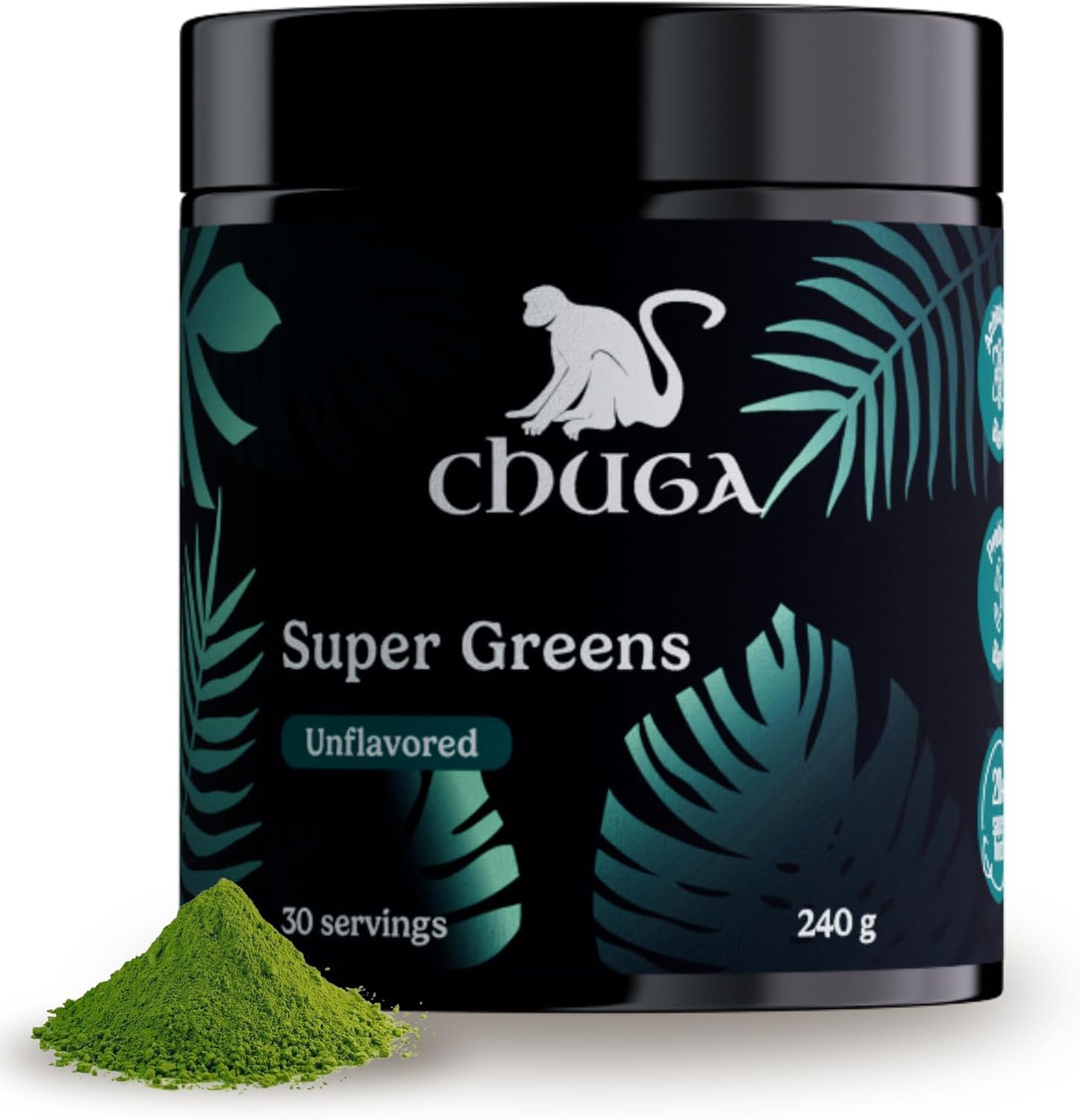 Chuga's Super Greens Powder – Organic Superfood Blend with Greens,