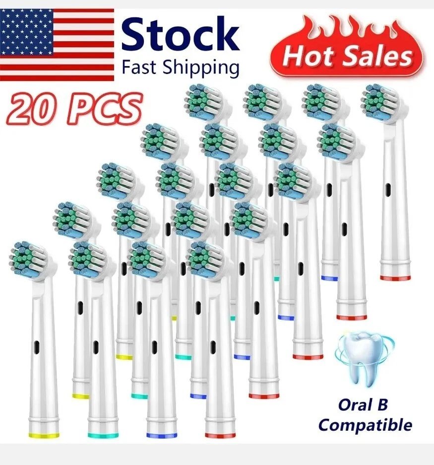 20PCS Precision Electric Toothbrush Replacement Fit For Oral Braun ...