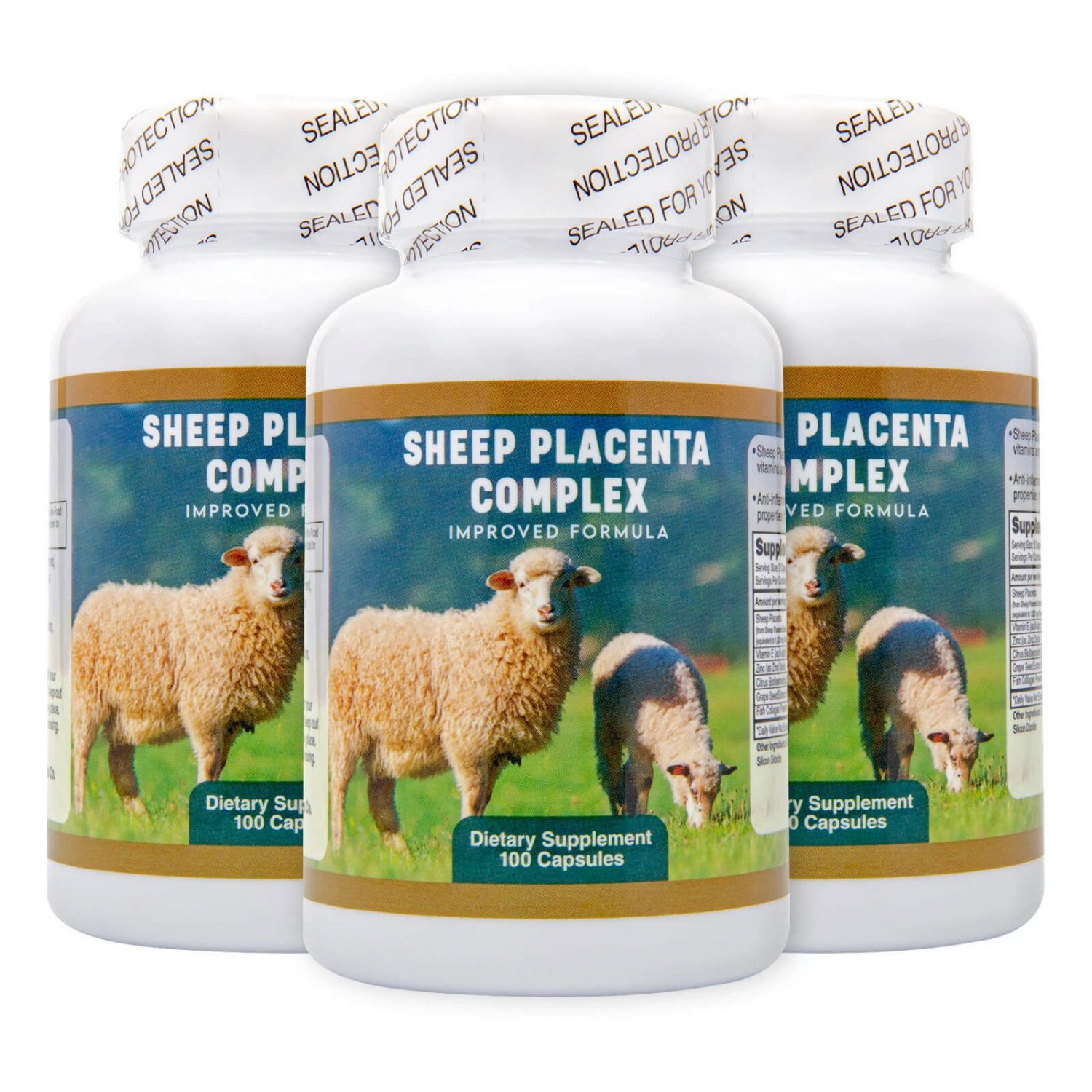 3 x Sheep Placenta + Fish Collagen 100 Caps