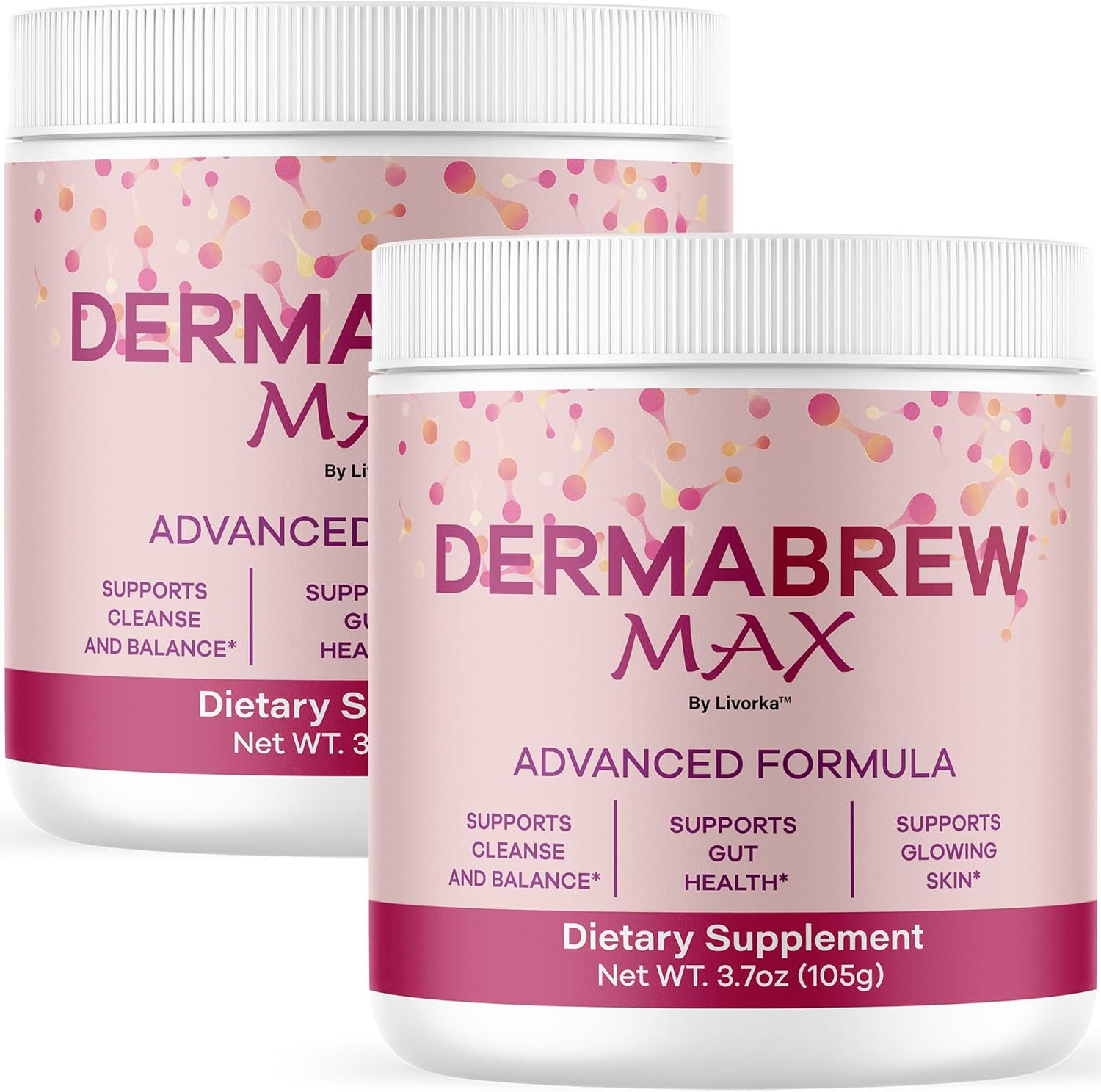 (2 Pack) DermaBrew Max Powder - Official Derma Brew Max Premium