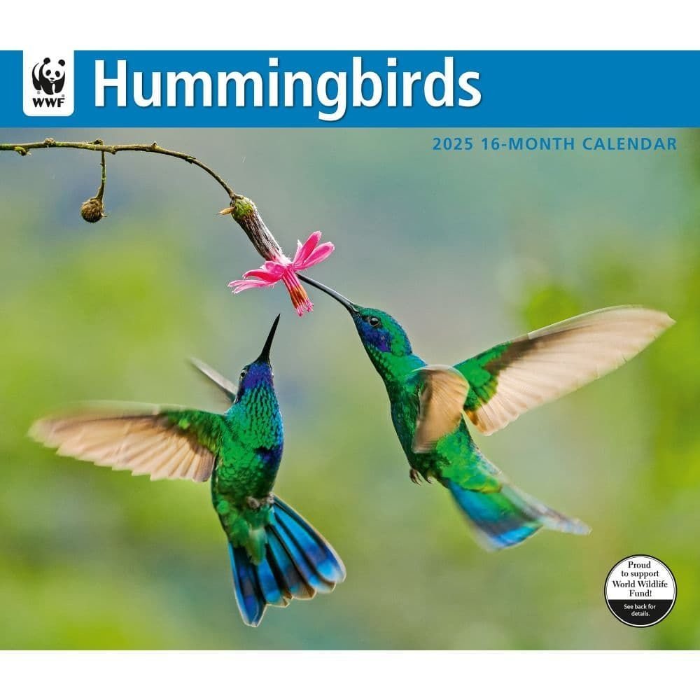 Hummingbirds WWF 2025 Wall Calendar
