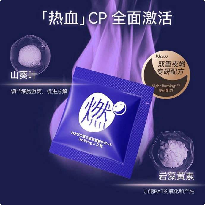 Burning Wasabi Leaf Night Fired Tablets Heat Control Tablets Sleep ...