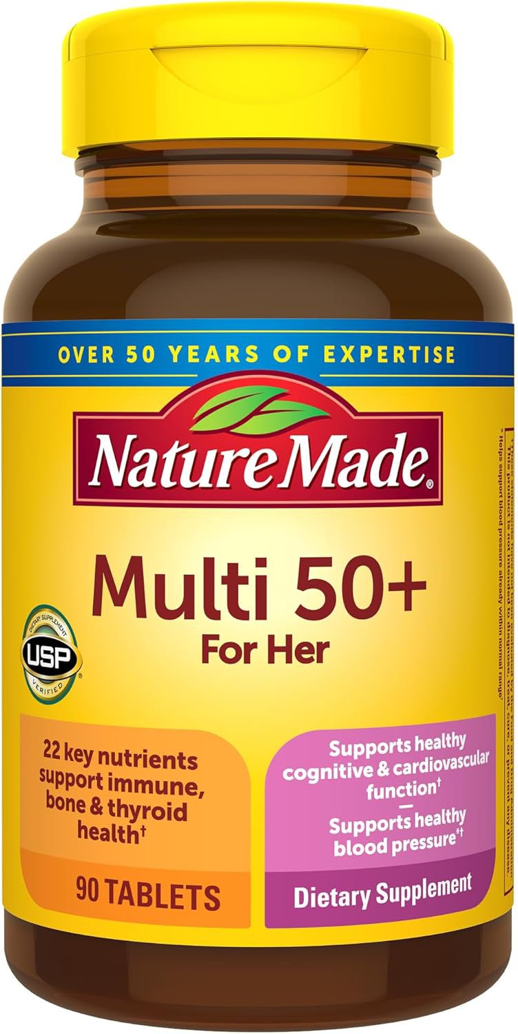 Nature Made Multivitamin For Women 50+ No Iron, Multivitamins for Women ...