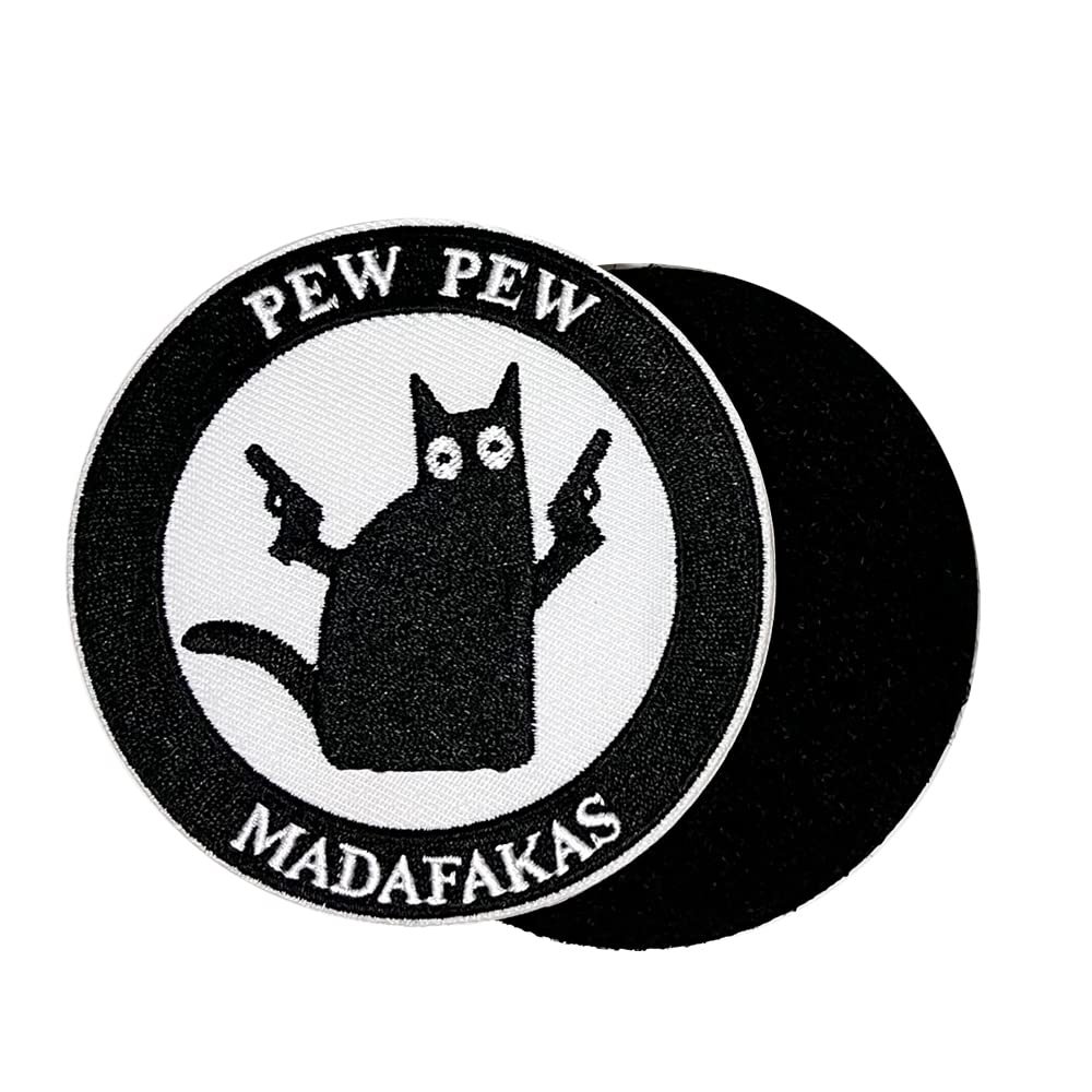 Funny Meme Tactical Patch, Pew Pew Madafakas Embroidered