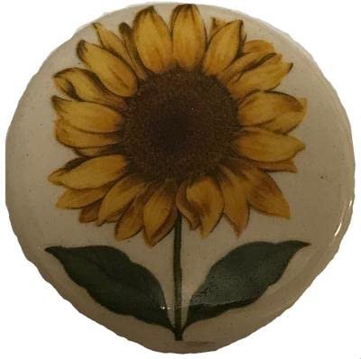 Ceramic Smoke Stone Hand Rolled Unfiltered Cigarette Holder Sunflower