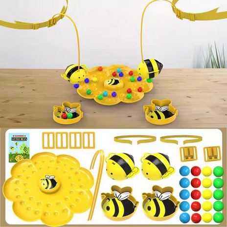 Little Bumblebee Multifunctional Board Game Puzzle Fishing Toys Interactive