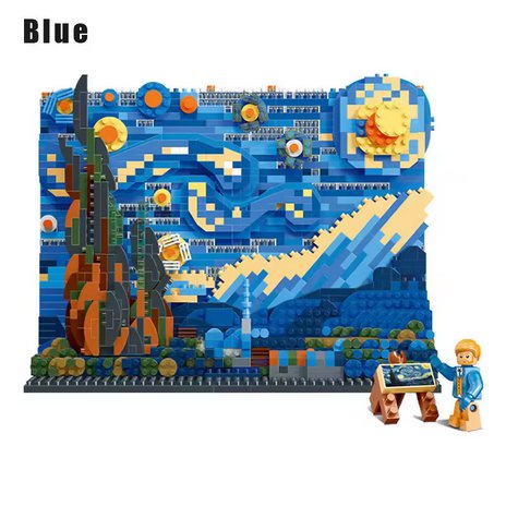Creative Art Famous Paintings, Starry Night Building Blocks Set