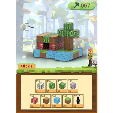 Magnetic Building Blocks Toy Build Mine Magnet World Construction Set
