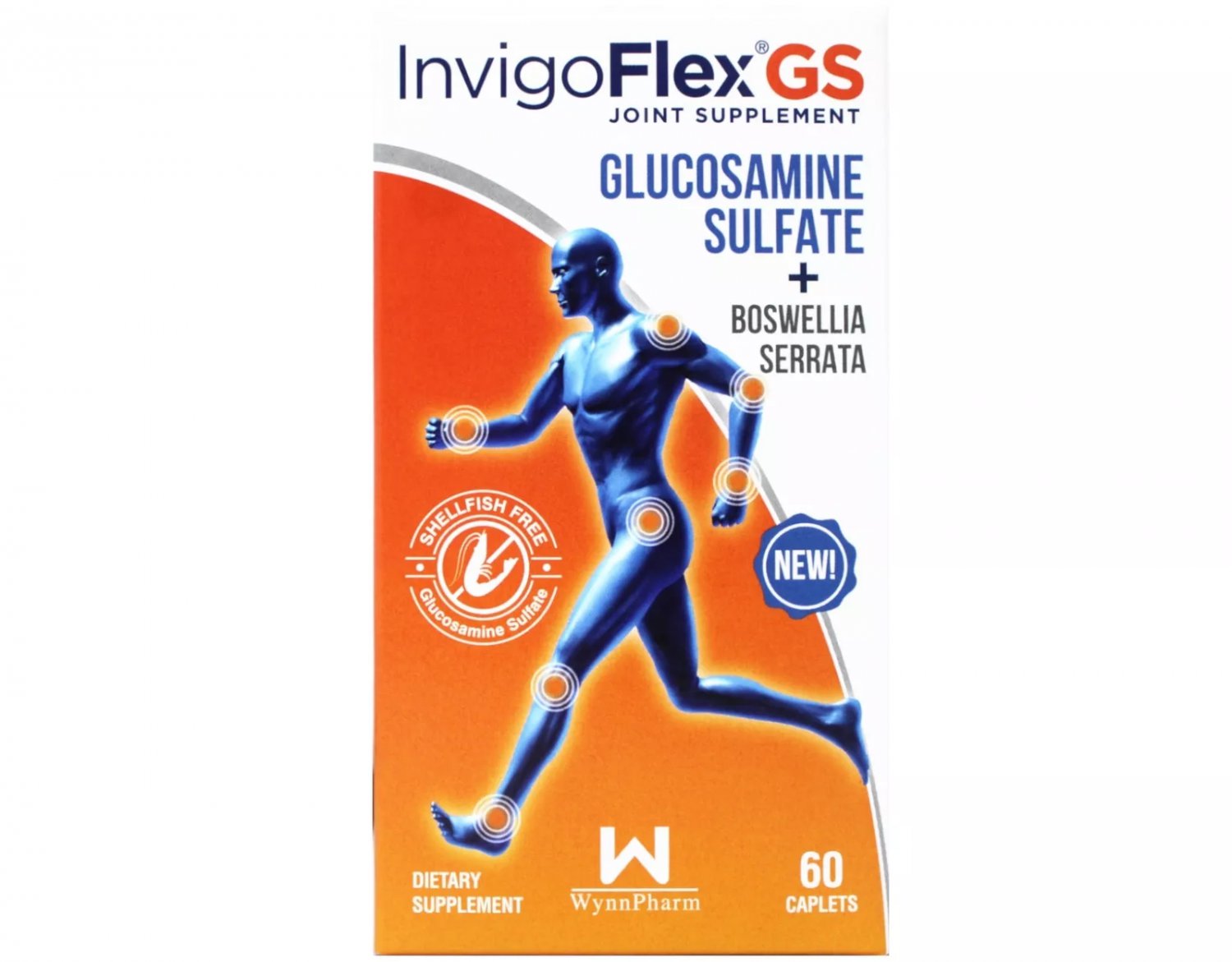 InvigoFlex® GS - Glucosamine Sulfate Premium Joint Supplement, 60 Caplets