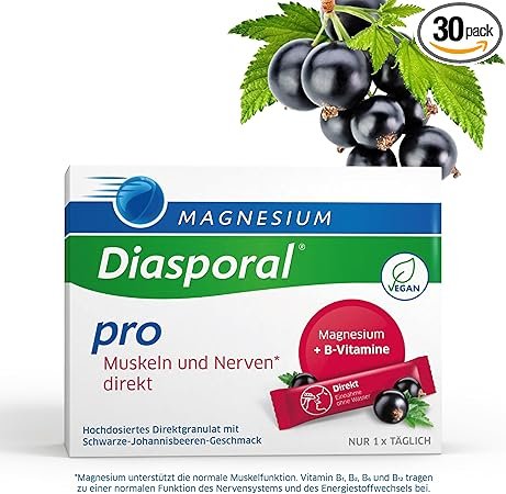 Magnesium Diasporal Pro Muscles and Nerves Direct, Magnesium Sticks ...