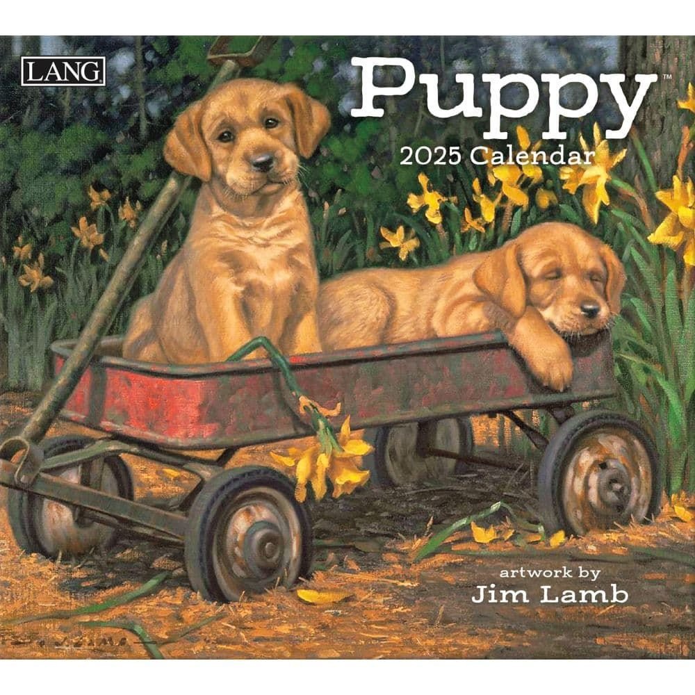 Puppy by Jim Lamb 2025 Wall Calendar