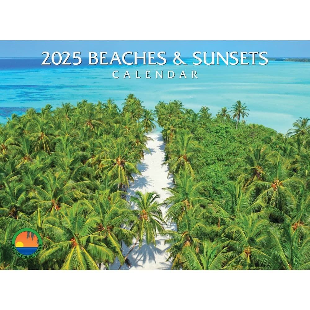 Sunsets and Beaches 2025 Wall Calendar