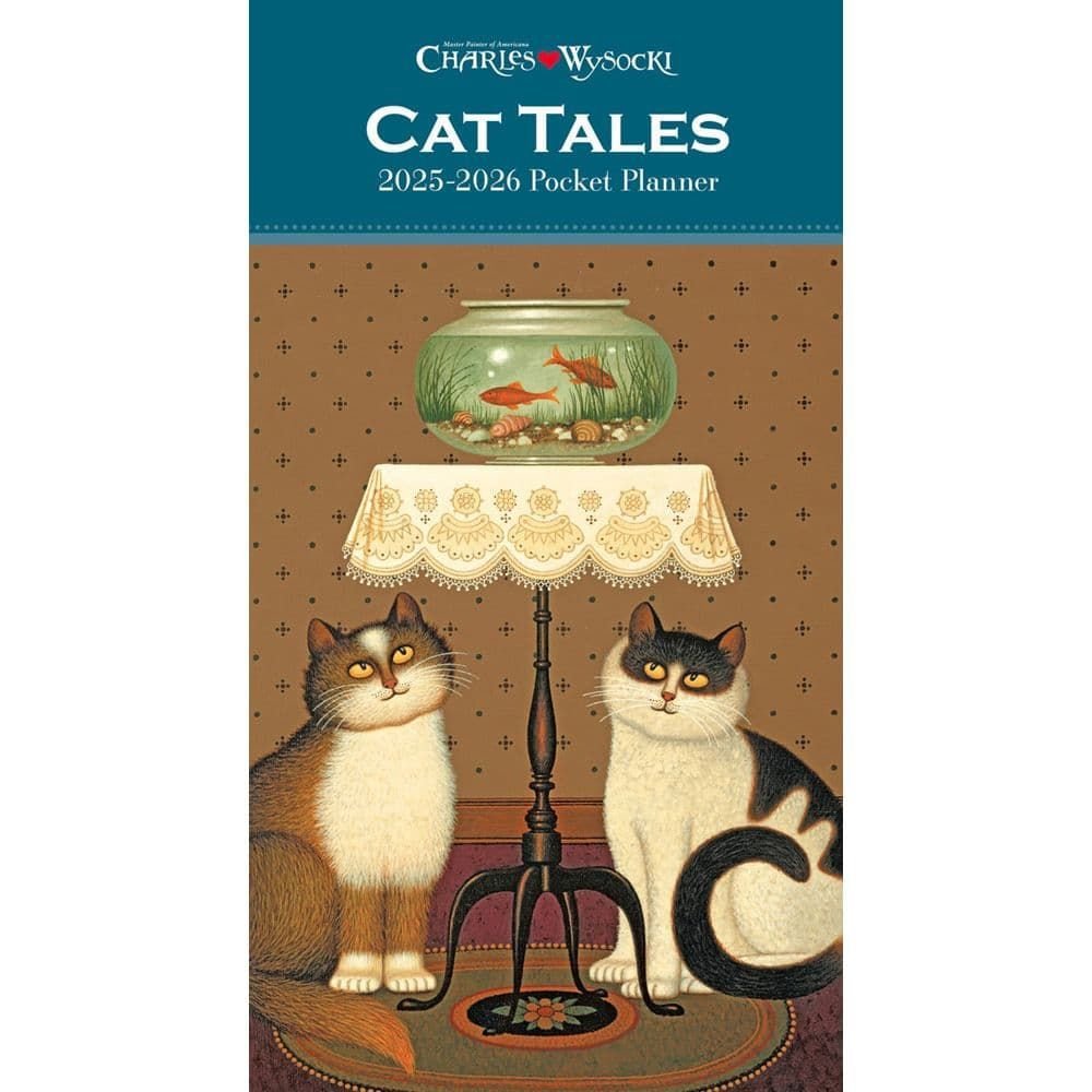 Charles Wysocki Cat Tales 2 Year 2025 Pocket Planner
