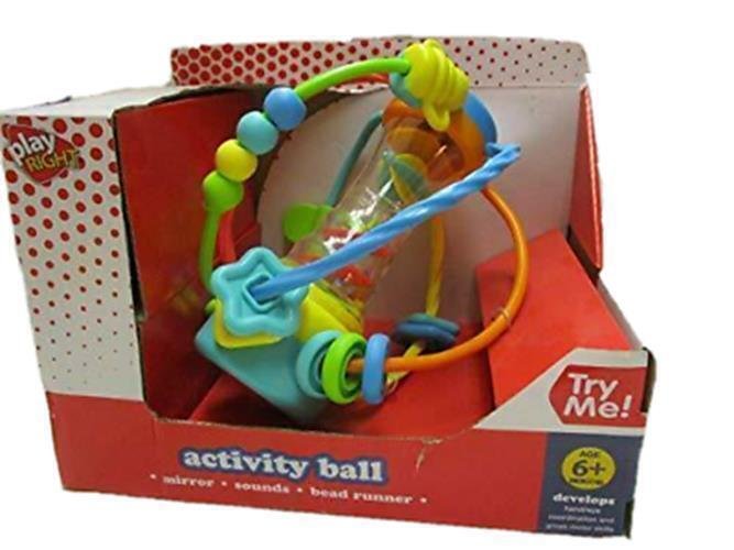 Ed's Variety Store Baby Activity Ball with Mirror Sounds and Bead Runner