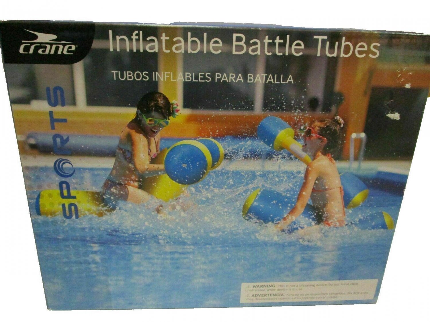 Crane Sports Inflatable Battle Tubes Set - Includes 2 Rider Tubes & 2 ...