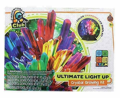 ADVENTURE CLUB Ultimate Light-Up Crystal Growing Kit