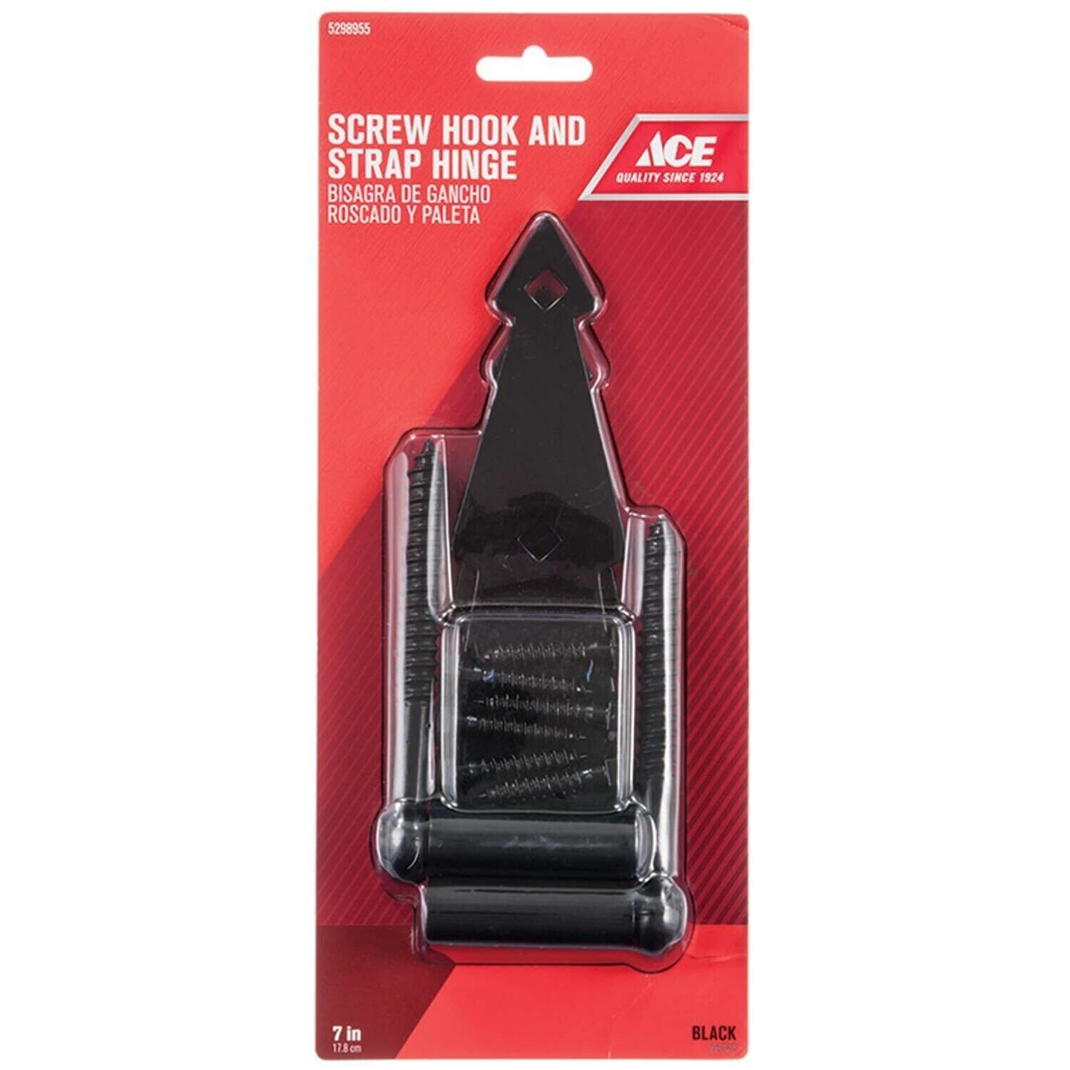 Ace 7 in. L Steel Ornamental Screw Hook Strap Hinge 2pk Item #5298955 ...