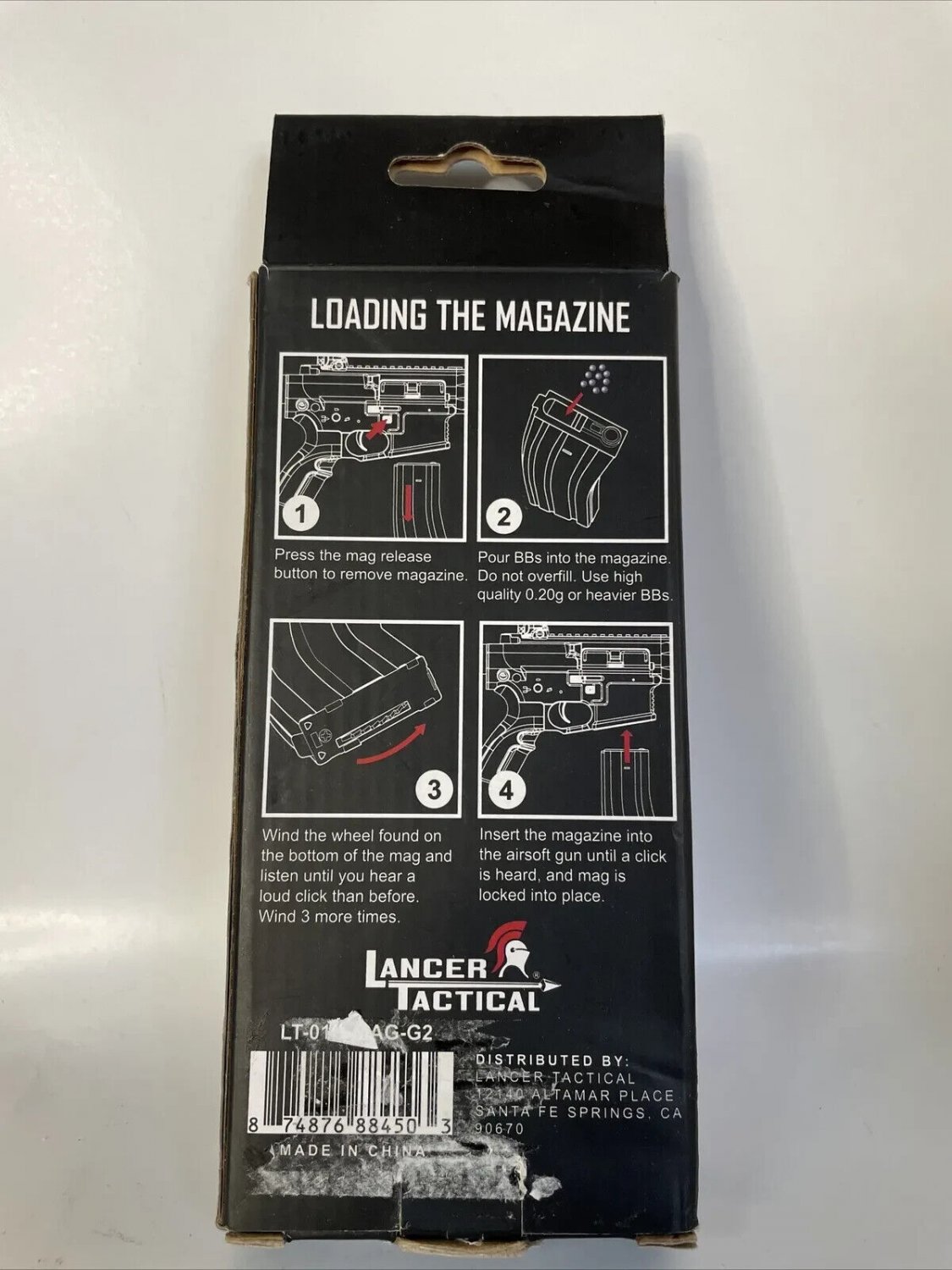 Lancer Tactical Gen 2 High Cpacity 300 Round AEG Airsoft Training Steel ...