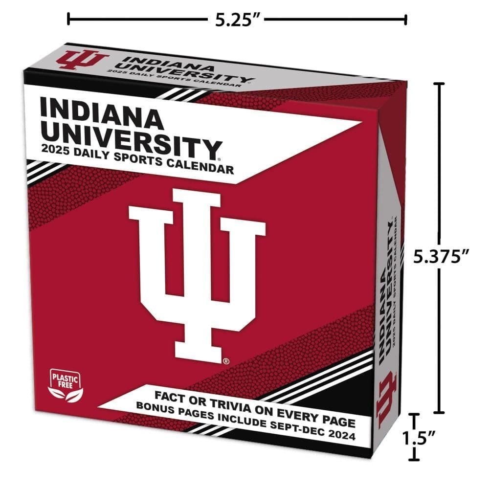 COL Indiana Hoosiers 2025 Desk Calendar