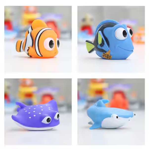Children Bath Toys Finding Nemo Dory Float Spray Water Squeeze Toys
